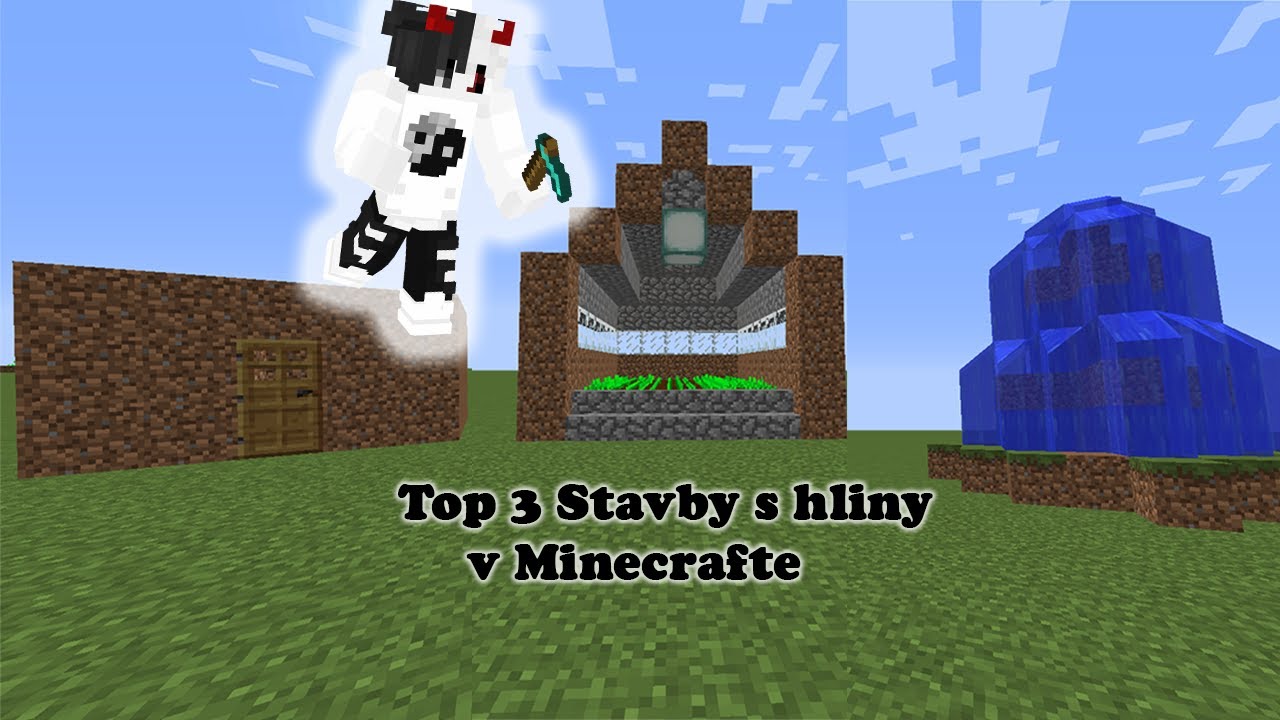 Minecraft Builds #1, TOP 3 stavby z hliny - YouTube