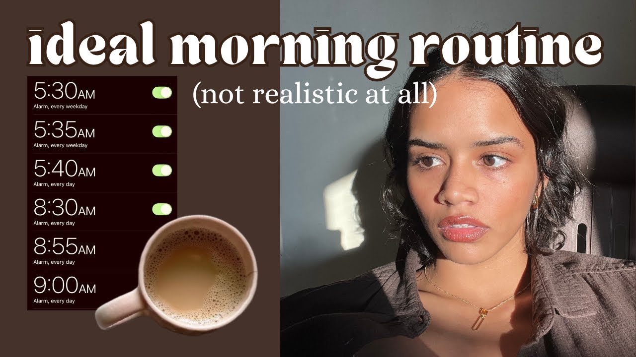 trying to live my ideal morning routine (i usually can't get out of bed ...