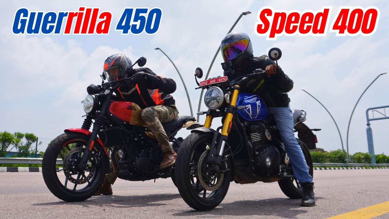Guerrilla 450 vs Speed 400 Drag Race - YouTube