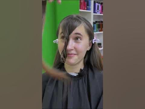 Моя модная челка и укладка. Как подстричь чёлку дома - YouTube