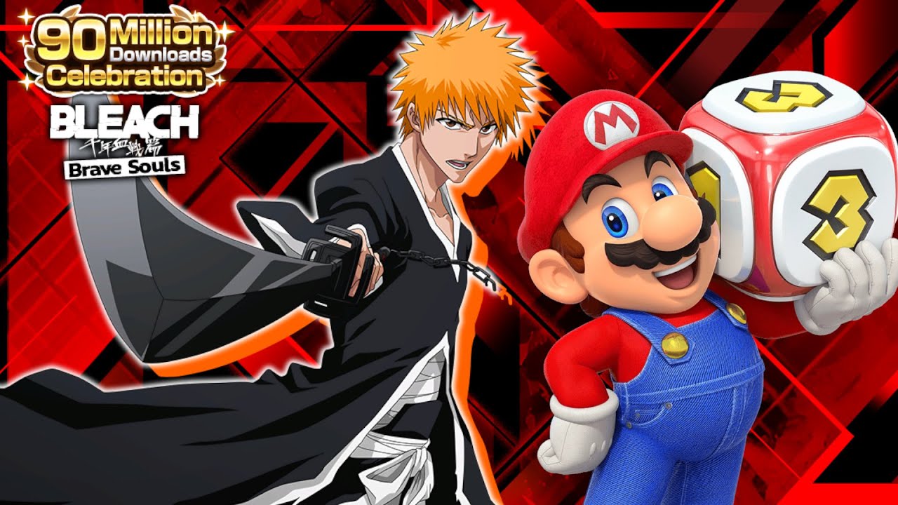 MARIO PARTY IN BLEACH BRAVE SOULS! BBS 90 Million Downloads Co-Op Quest ...