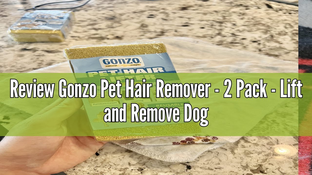 Review Gonzo Pet Hair Remover - 2 Pack - Lift and Remove Dog, Cat and ...