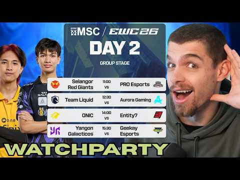 🔴MSC 2026 DAY 2 WATCHPARTY | Group Stage (B)  ft.@deszml