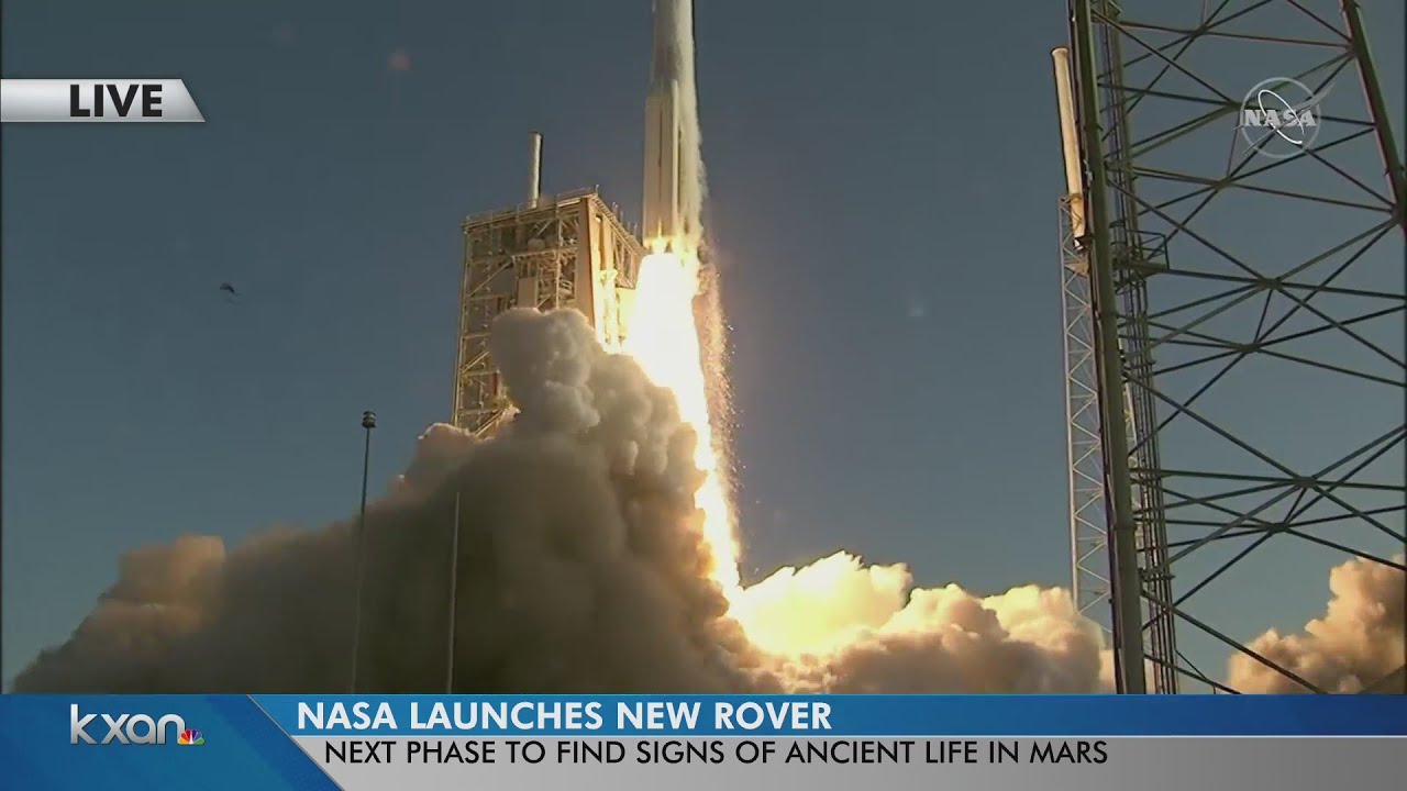 Mars rover 'Perseverance' takes off - YouTube