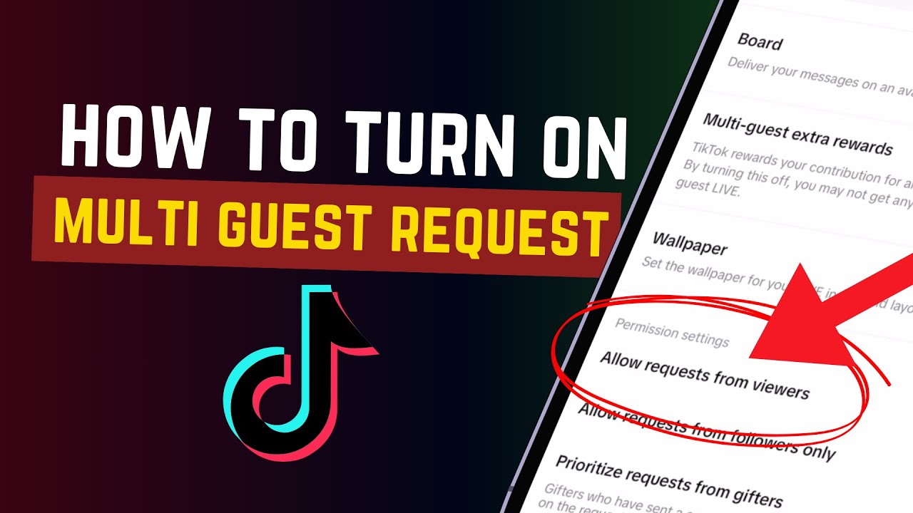 How To Turn On Multi Guest Request On TikTok Live (2025) - YouTube