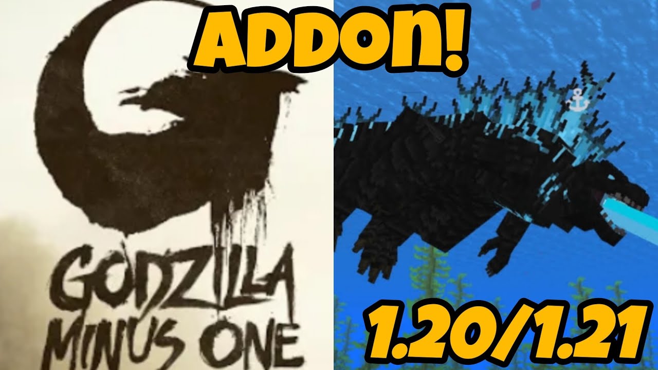 MINECRAFT 1.20 - Godzilla minus one Addon que adiciona um dos monstros ...