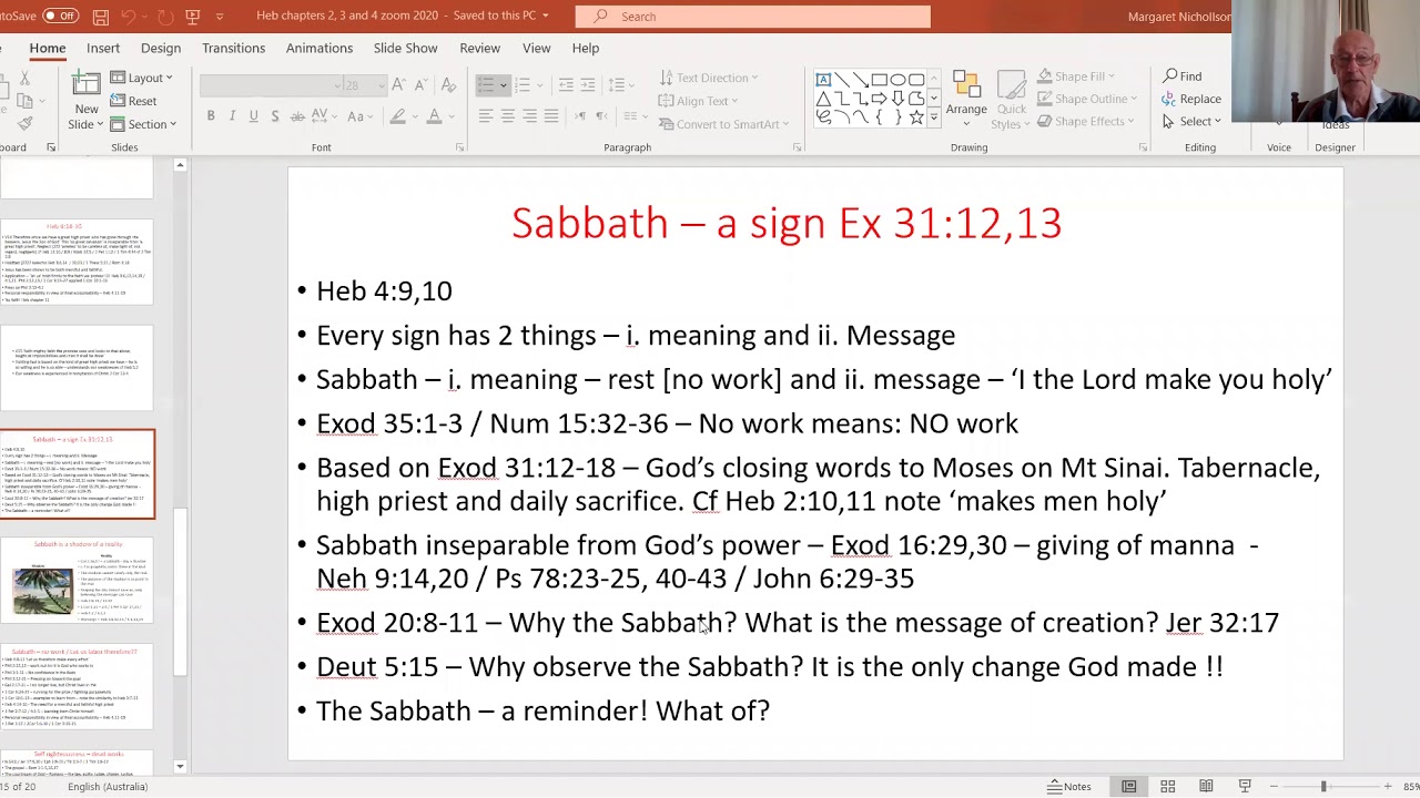 Hebrews 4 - It is the Lord who makes you holy - Maurice Nicholson - YouTube