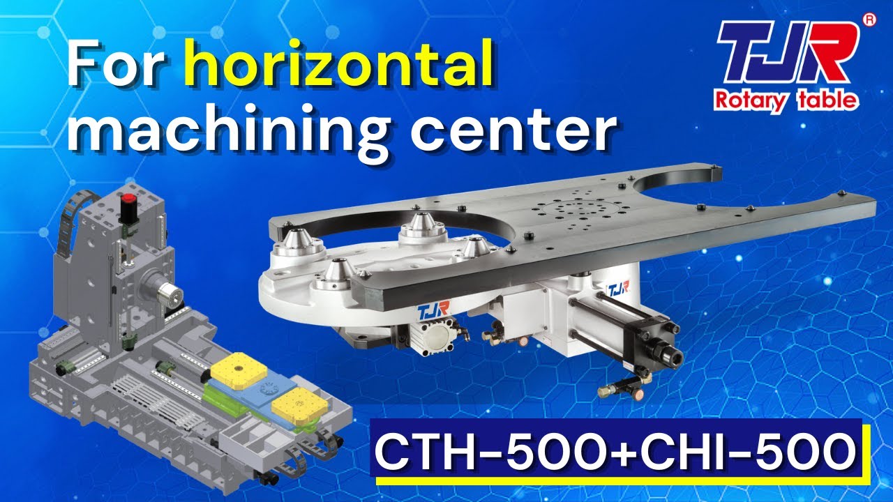 TJR Rotary Table : Auto pallet changer (APC) CHI-500x500+CTH-500 Demo ...