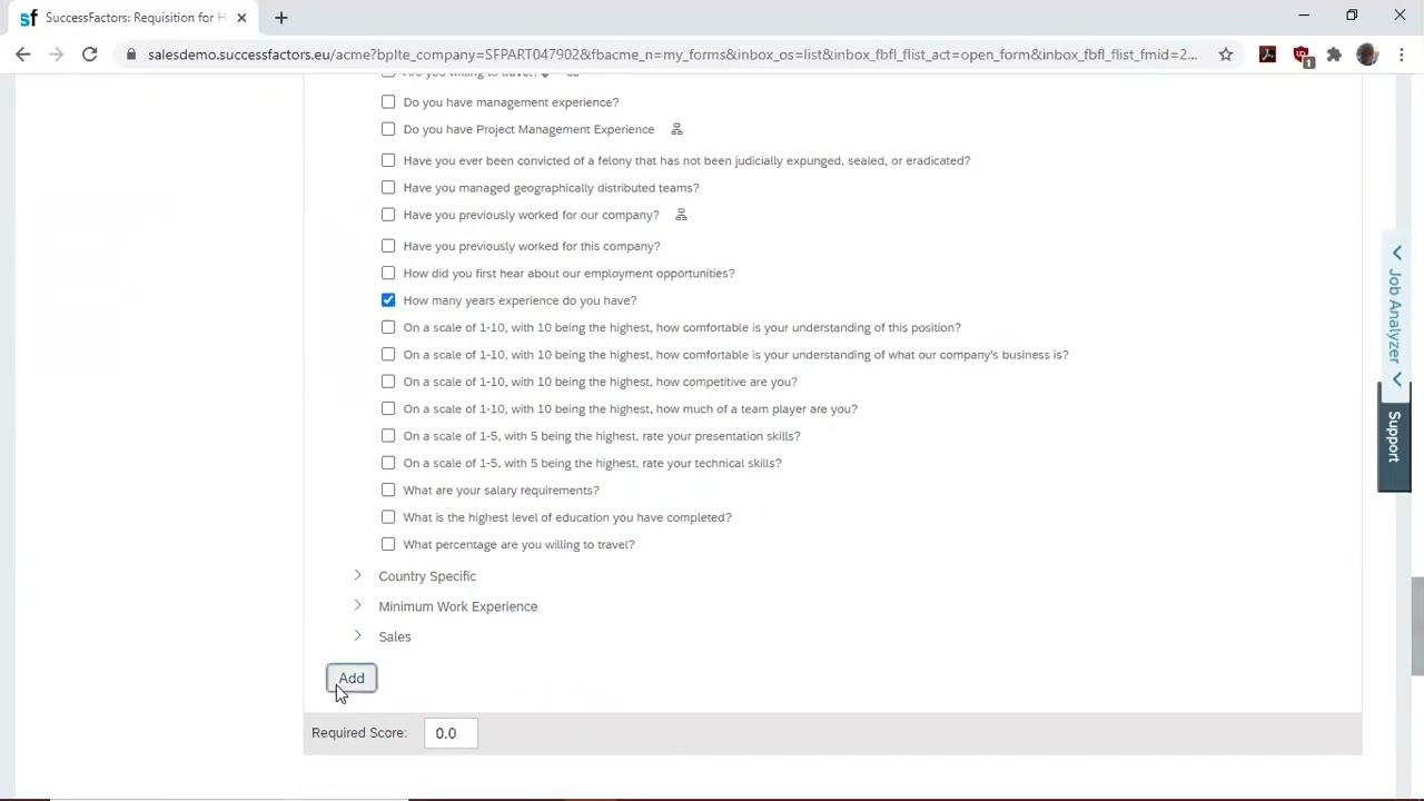 SAP SuccessFactors Creating A Job Requisition YouTube SAP SuccessFactors Creating A Job Requisition YouTube
