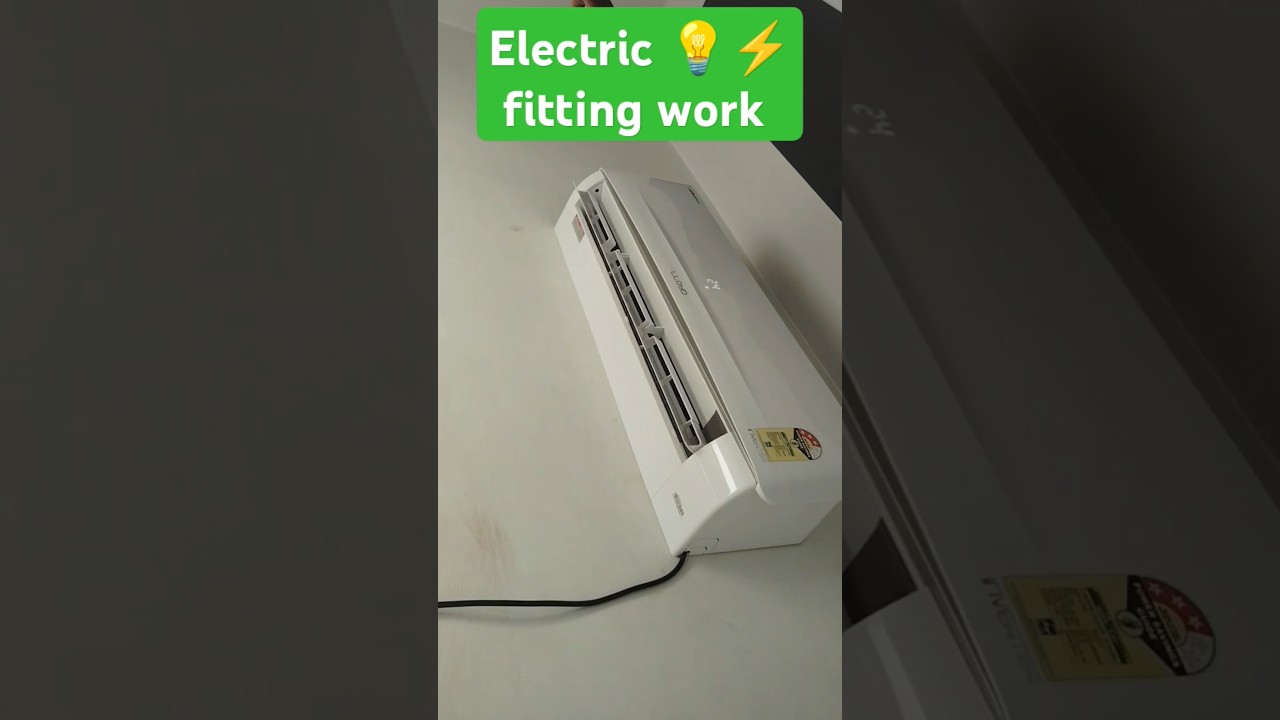 AC fitting work#electrician #electricalindia #electric fitting work # ...