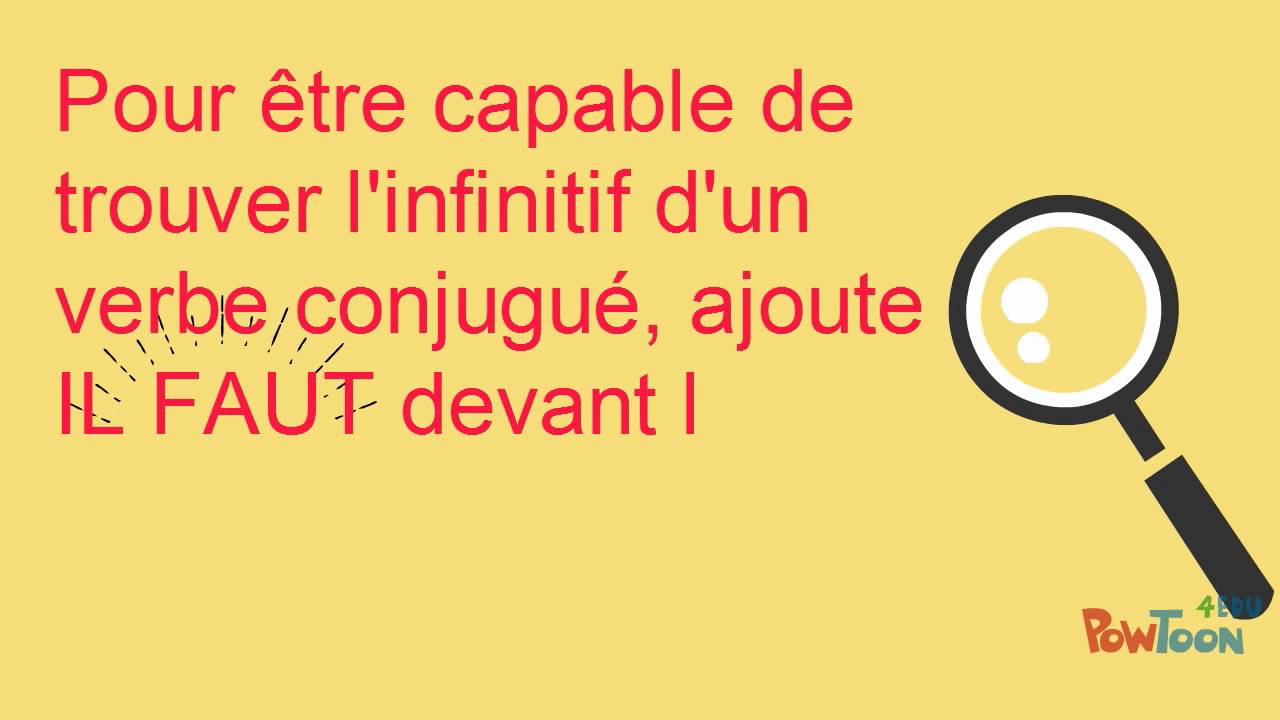 L'infinitif présent classe inversée - YouTube