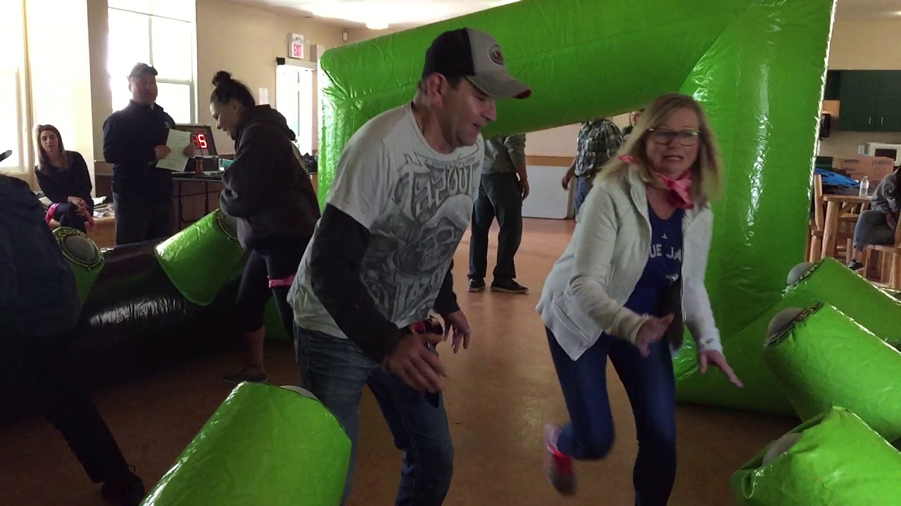 Interactive Challenge Game at teambuilding event - YouTube