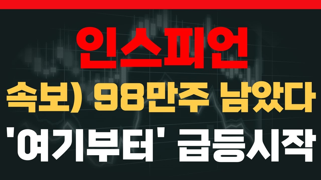 인스피언 주가전망 10월 23일 인스피언 긴급분석 13000원 낙폭에 따른 2차 반등 시점 여기부터 진입하세요 신규상장