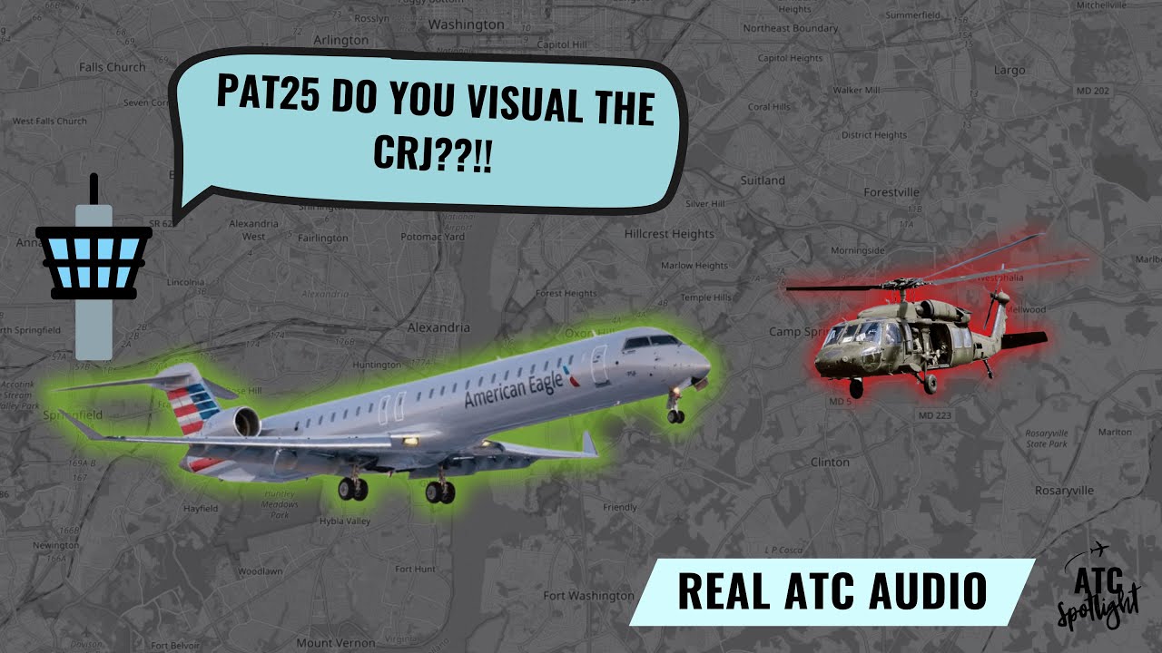 Tragic CRJ Midair Collision with Blackhawk at DC: ATC Audio Captures ...