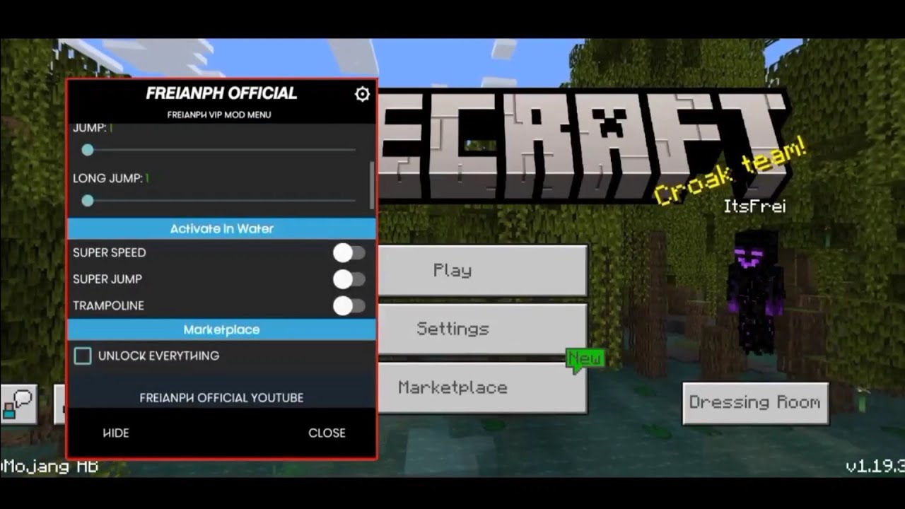 Minecraft Mod Apk 1.19.50.02 Gameplay 2022 VIP Unlocked All Skins ...