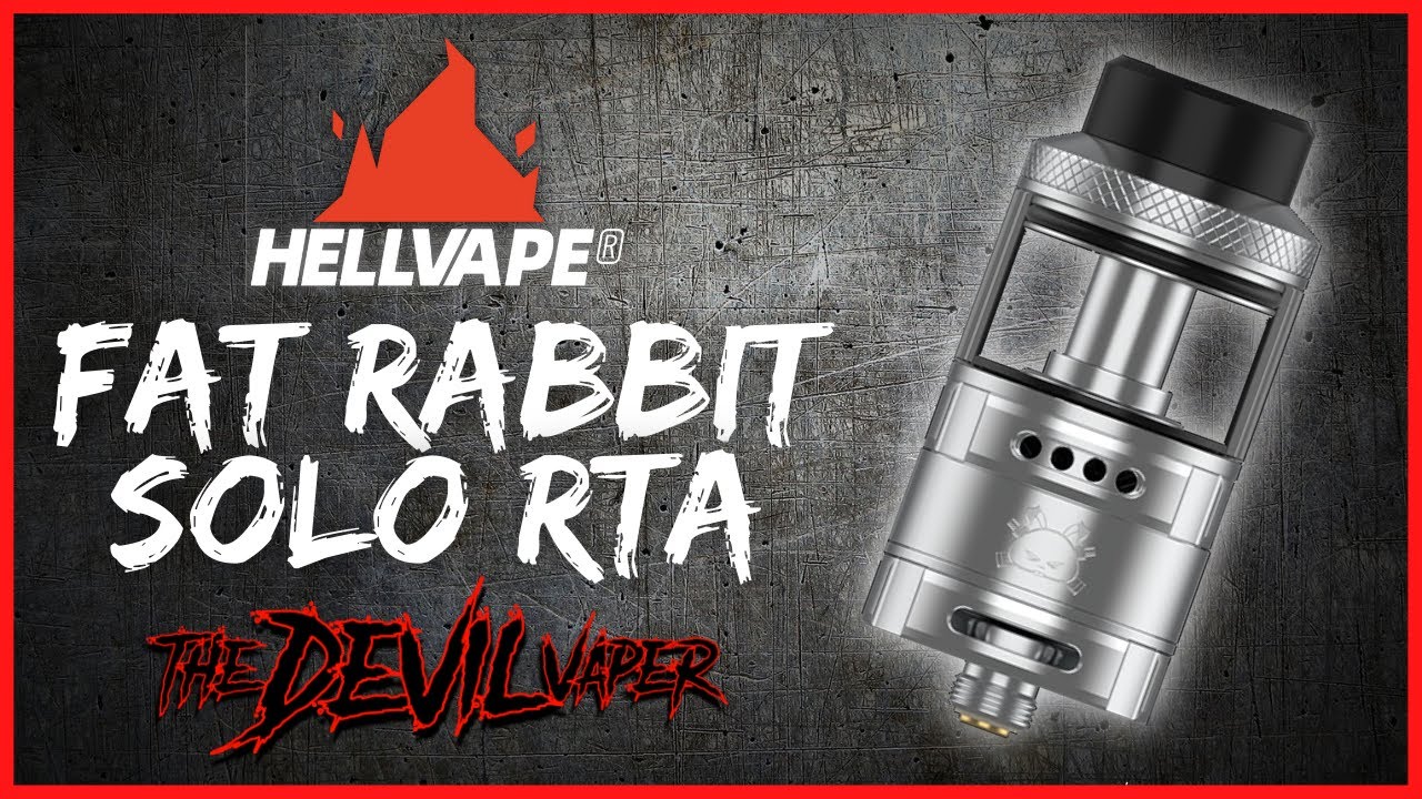Fat Rabbit Solo RTA | A 25mm Single Coil RDA - Review & Build - YouTube