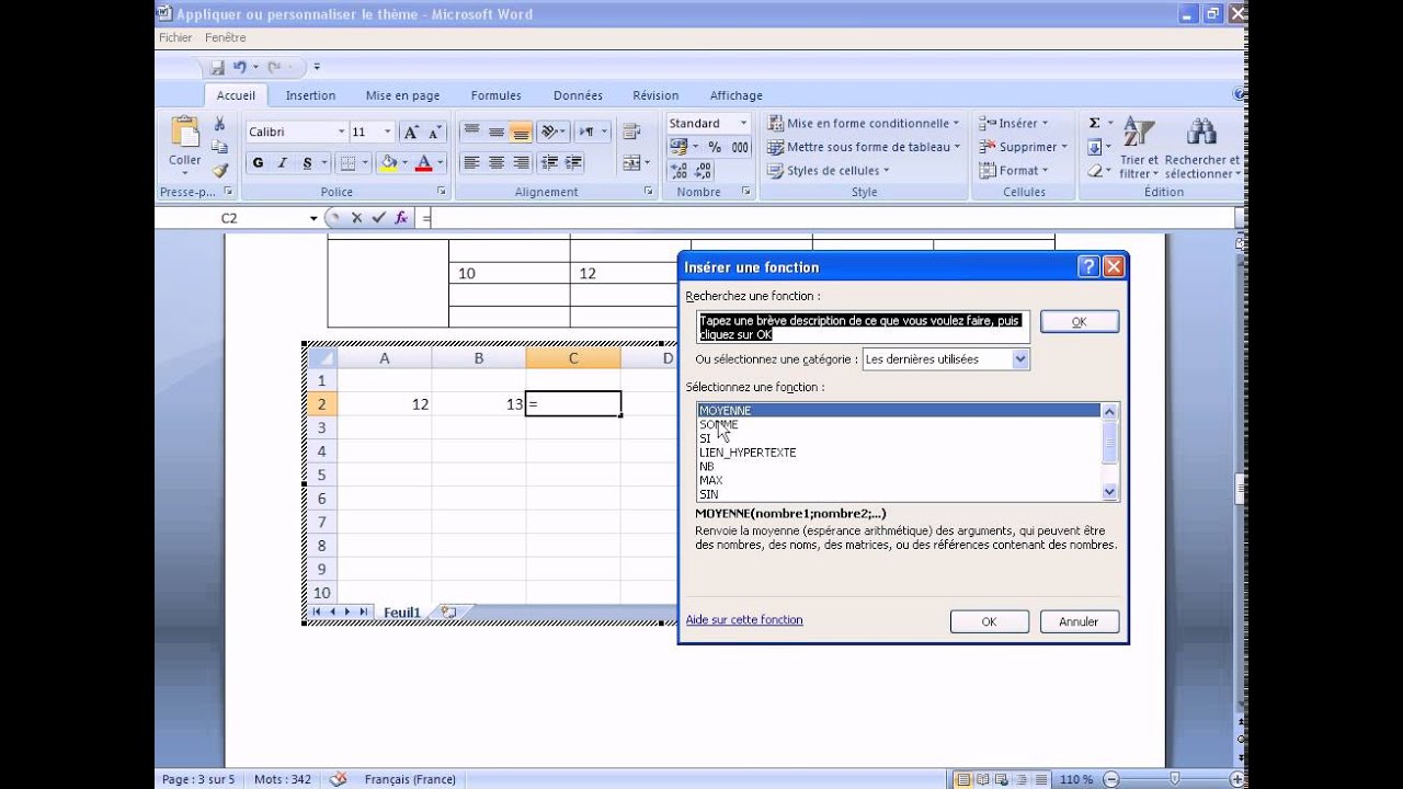 Cours et Formation Bureautique Microsoft Word Leçon 14 - les tableaux ...