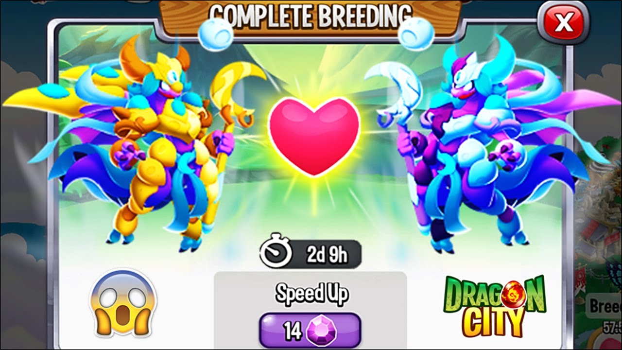 Dragon City: High Moon Empress Dragon vs Moon Empress Dragon Skin ...