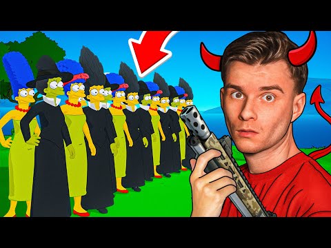 EVIL ALVI *GEGEN* 100 MARGES IN FORTNITE SIMPSONS..
