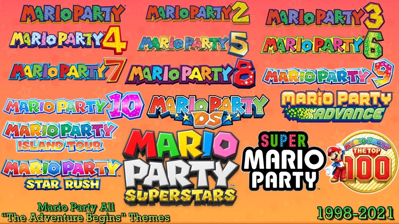 Mario Party All “The Party Begins” Themes (1998-2021) - YouTube