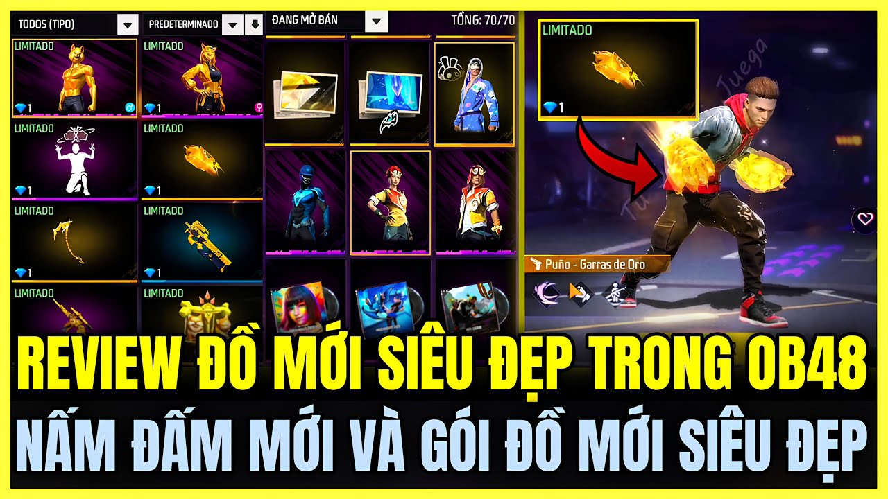 Free Fire| OB48 REVIEW ĐỒ MỚI SIÊU ĐẸP TRONG OB48, HÉ LỌP NẤM ĐẤM MỚI ...
