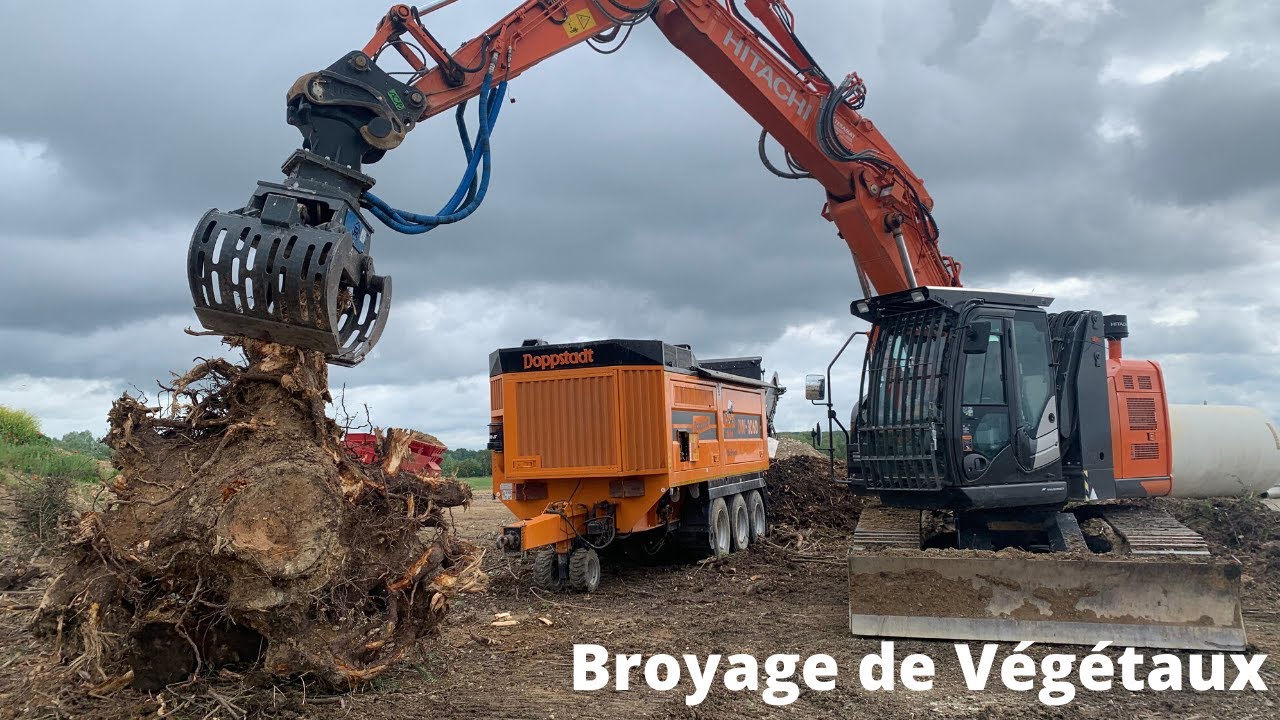 Broyage de végétaux - YouTube