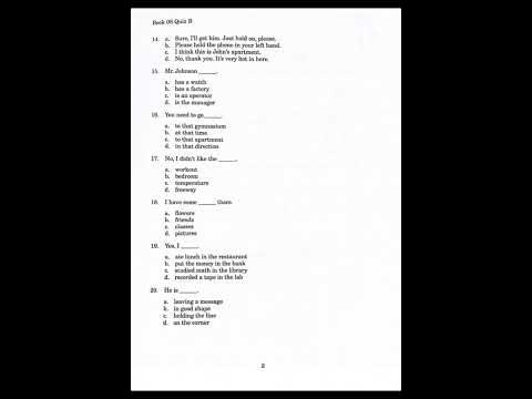 ALC BOOK 8 Quiz B with answers - YouTube