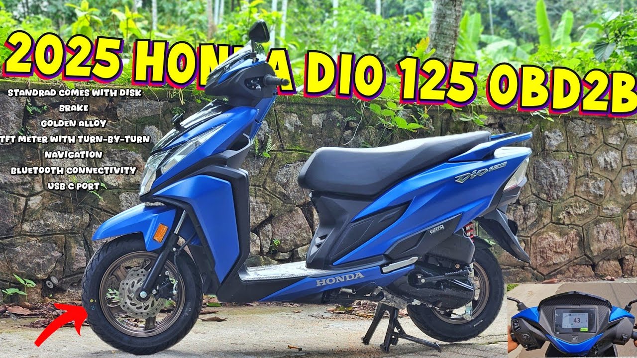 2025 Honda Dio 125 obd2b model detailed malayalam ride review standard ...