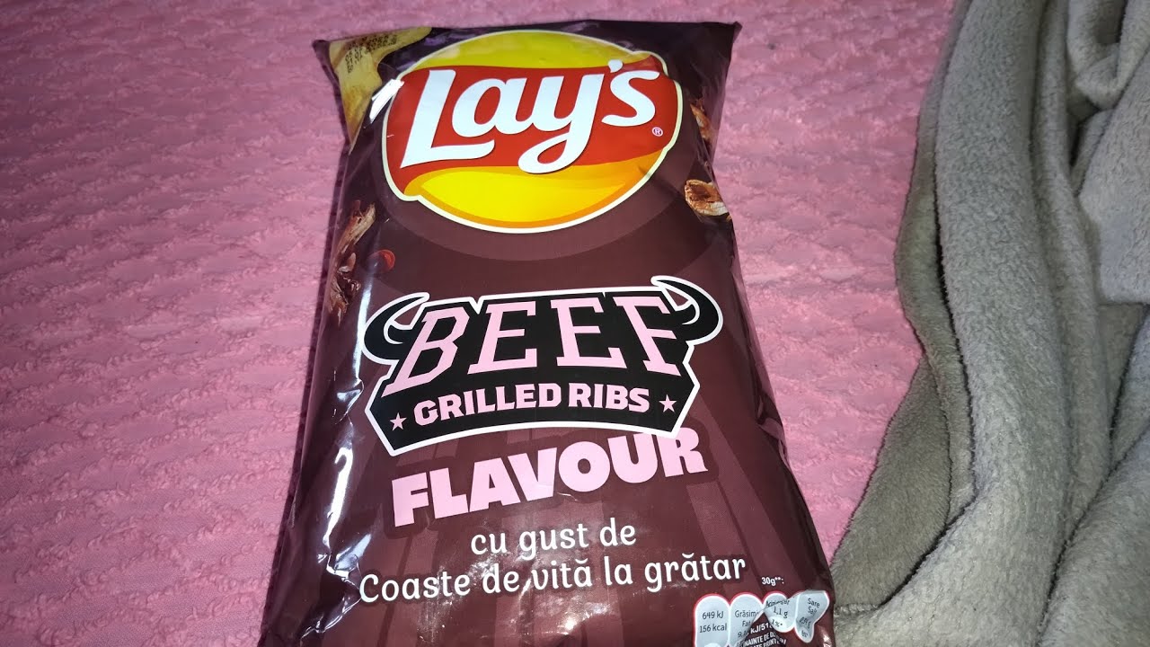 Lay's Beef Grilled Ribs - taste test - YouTube