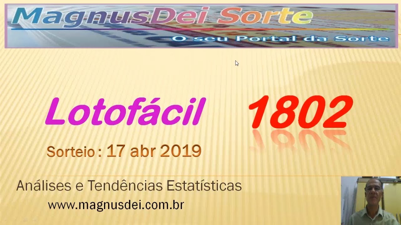 Lotofácil 1802 Magnus Dei Sorte - YouTube