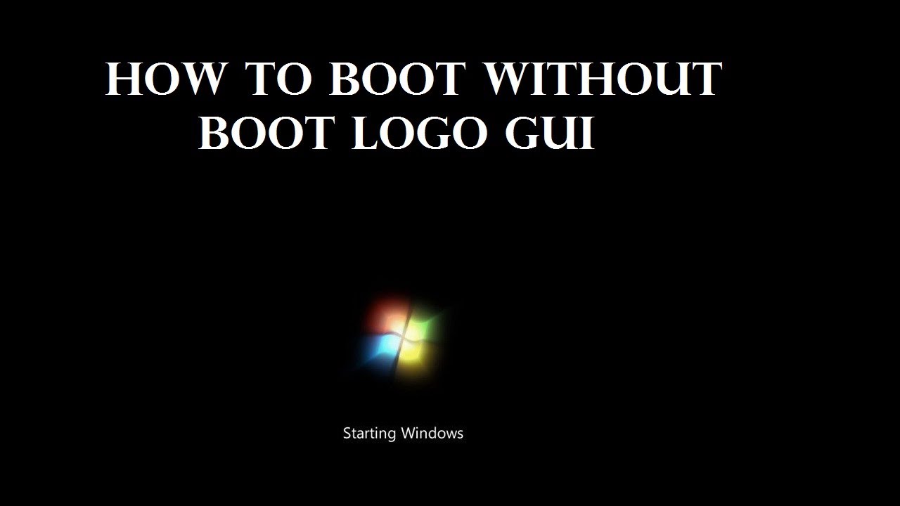 #HOW TO #BOOT #WITHOUT #BOOTLOGO #GUI #COMPUTER #WINDOWS #TECH #TIPS # ...