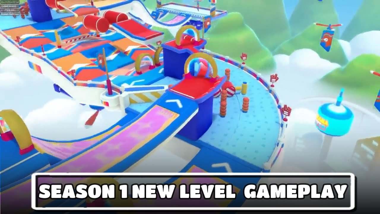 Fall Guys SS1 New Level Track Attack Gameplay - YouTube