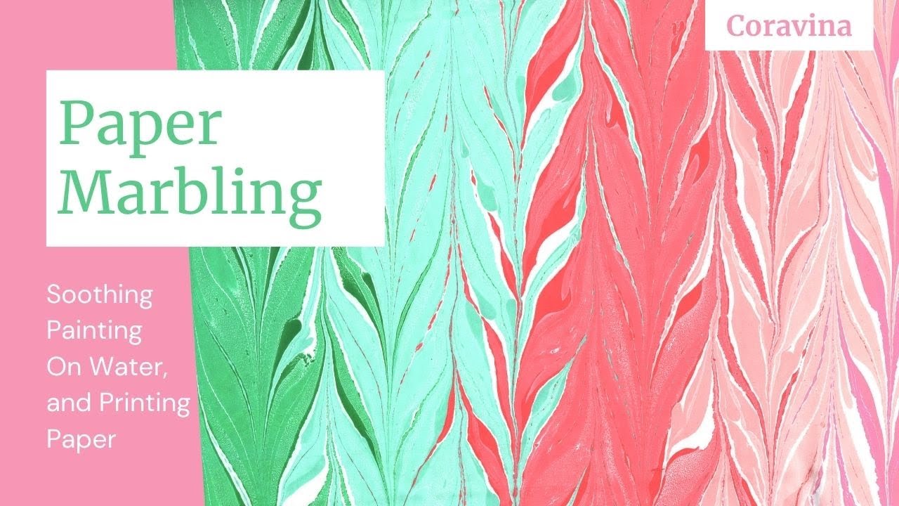 Paper Marbling Tutorial, How to Print a Paper with Water Marbling ...