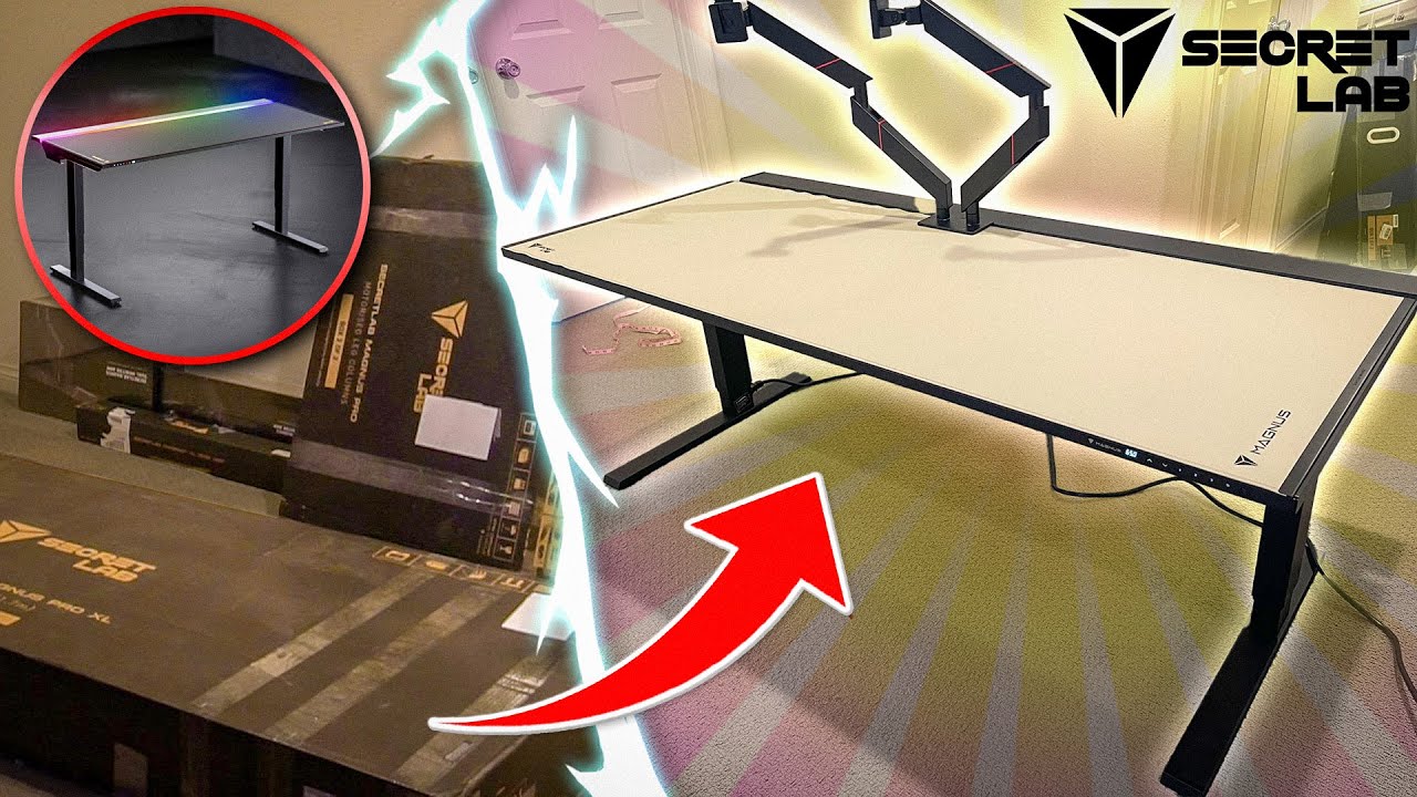 Building the NEW Secret Lab MAGNUS Pro XL Standing Desk - YouTube
