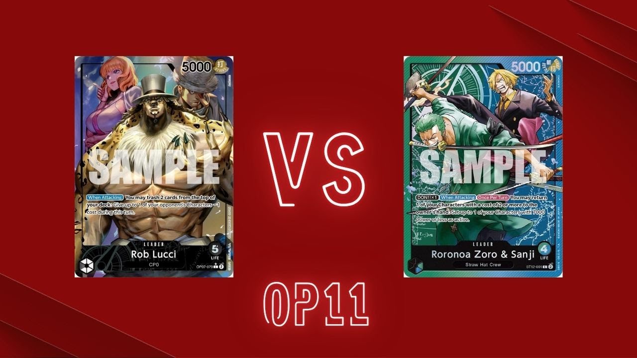 [OP11] Lucci vs ST12 Zoro & Sanji | Galaxy Gaming R3 | OPTCG POV - YouTube