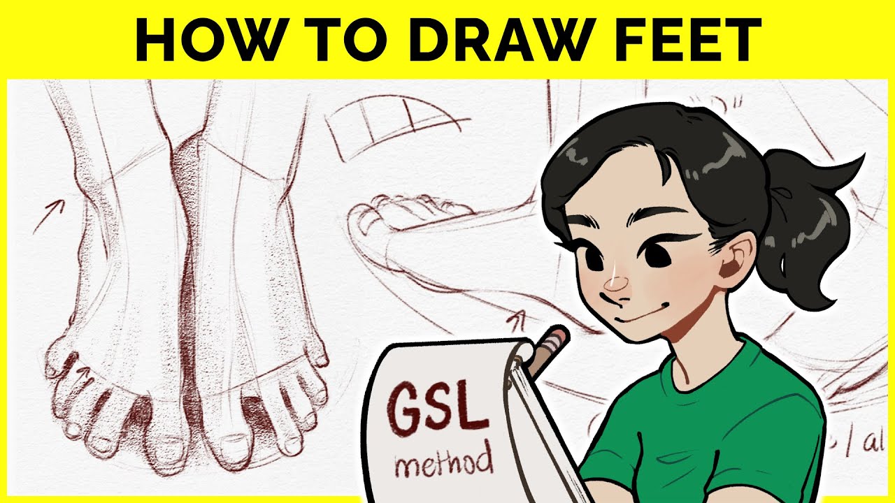 🔴 Mastering FEET with the GSL Method – Digital Art Drawing Challenge ...