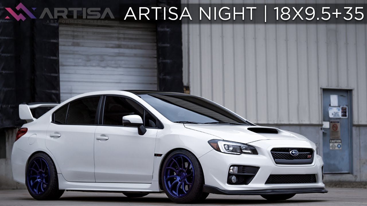 Picasa Blue | Artisa Night 18x9.5 +35 | Subaru STI - YouTube