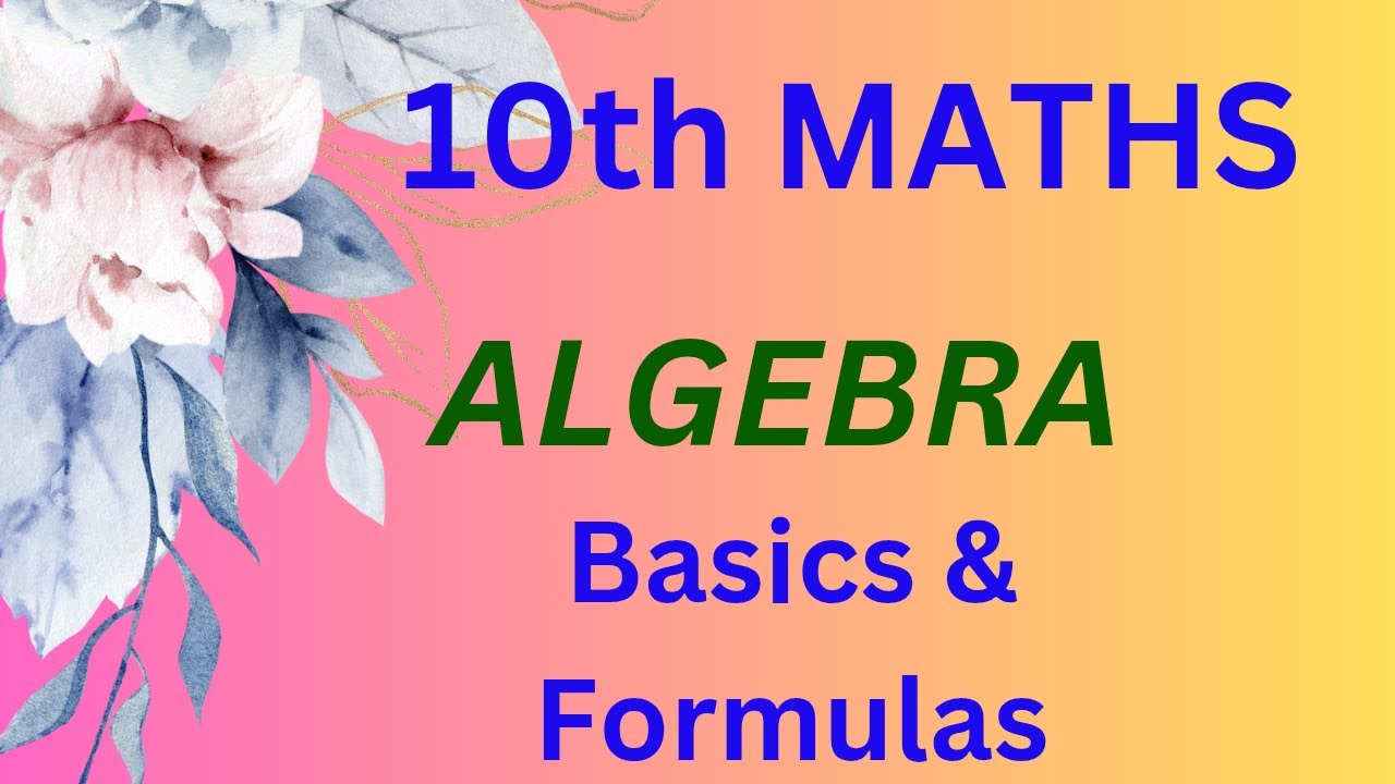 10th Maths Algebra | Basics and Formulas - YouTube