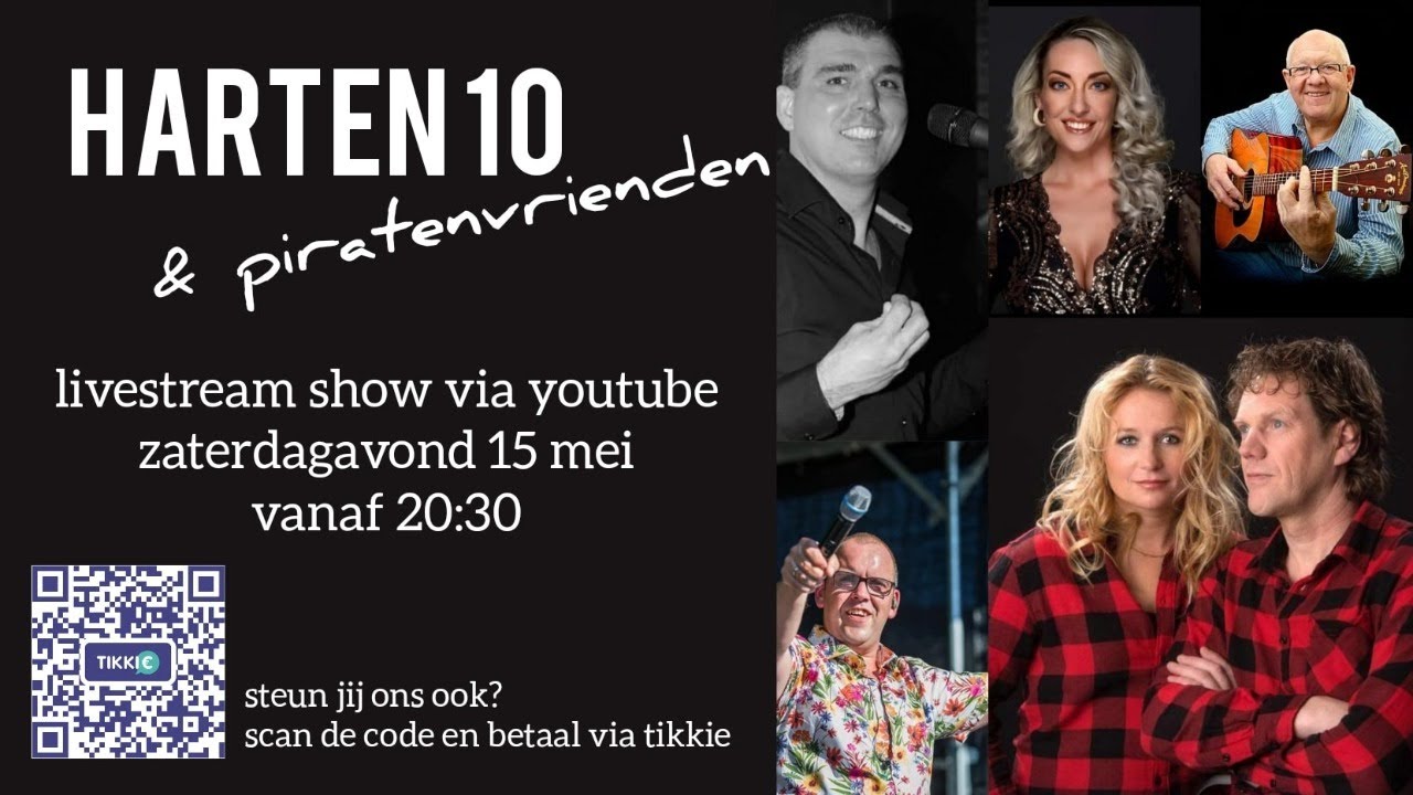 HARTEN 10 & piratenvrienden - livestream show - YouTube