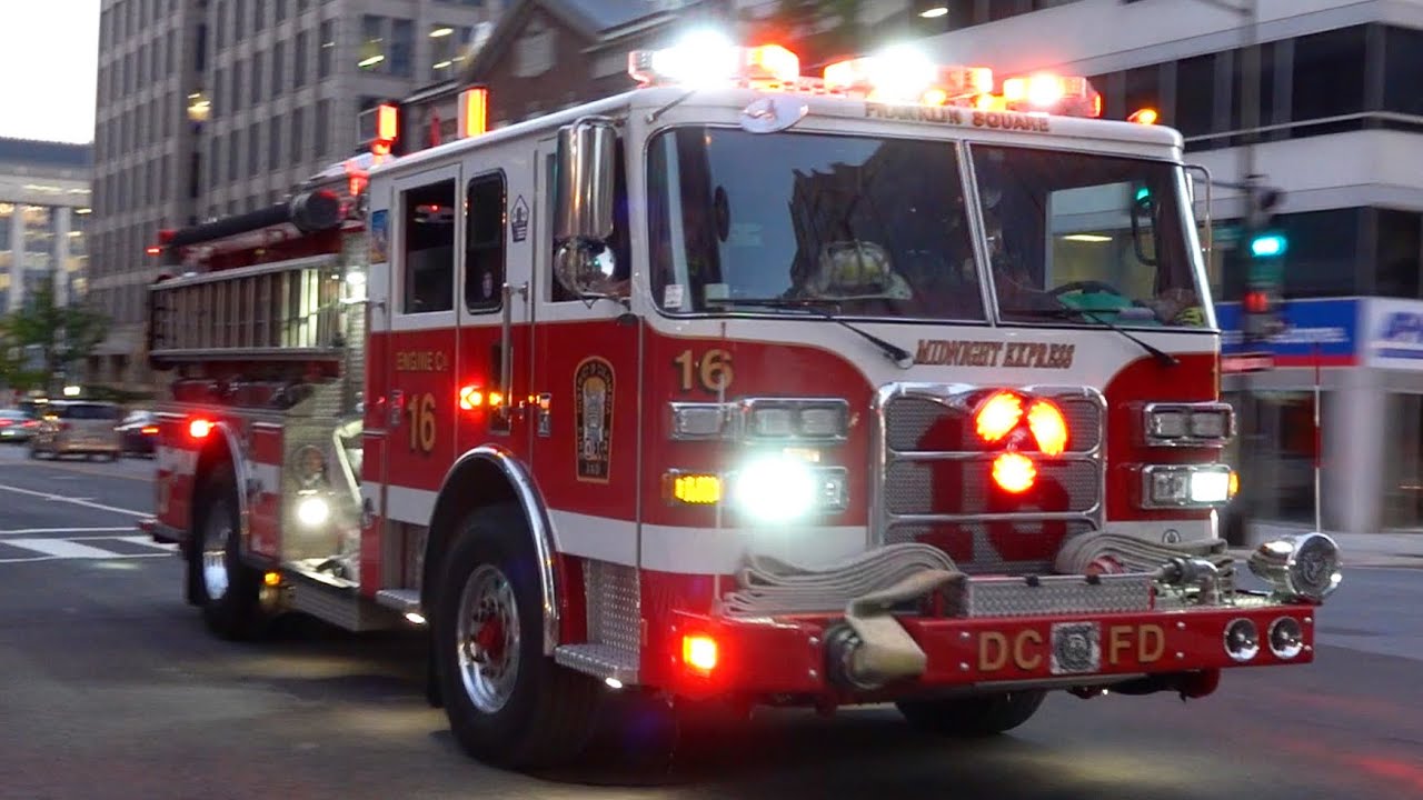District of Columbia Fire & EMS Engine 16 Responding 10/20/21 - YouTube