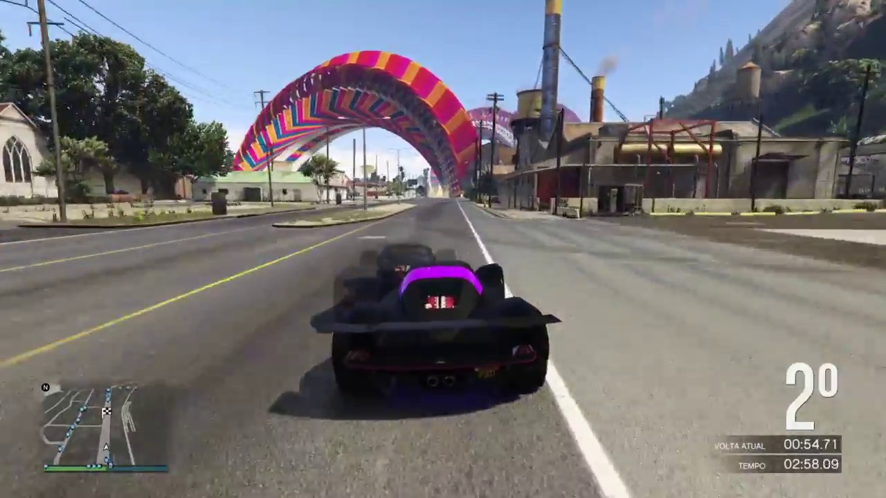 GTA V Online - Race [ tomo] Town spiral - YouTube