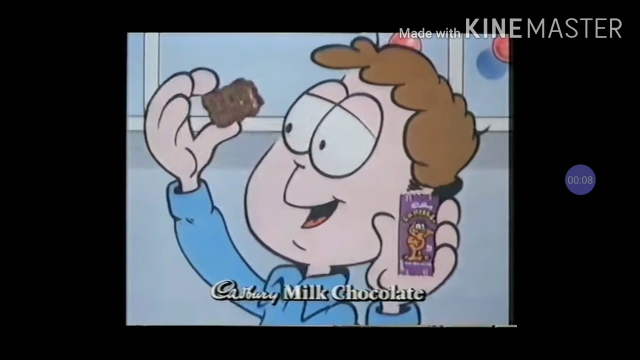 Cadbury Garfield Commercial 1989 With Added Cartoon SFX - YouTube