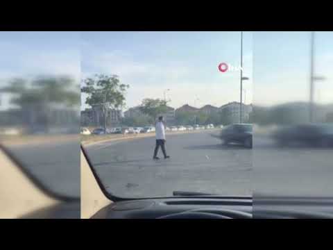 Büyükçekmece’de trafiği durdurup damadın etrafında drift yaptılar