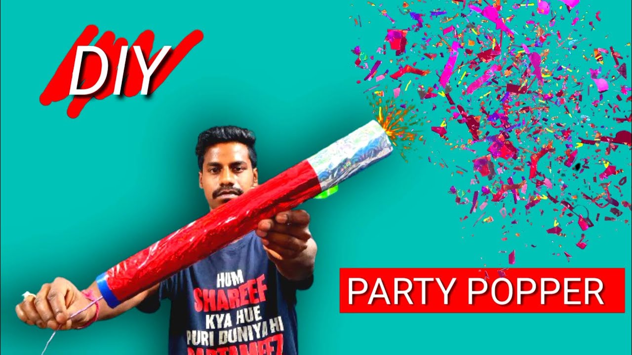 How to make party popper // Diy party popper - YouTube