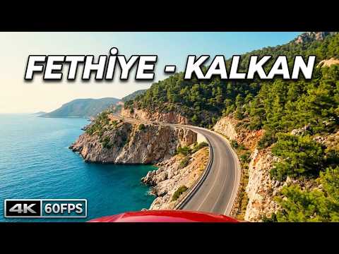 FETHİYE - KALKAN Sahil Yolu 🌊 | Beautiful Scenic Drive Turkey [4K 60fps]