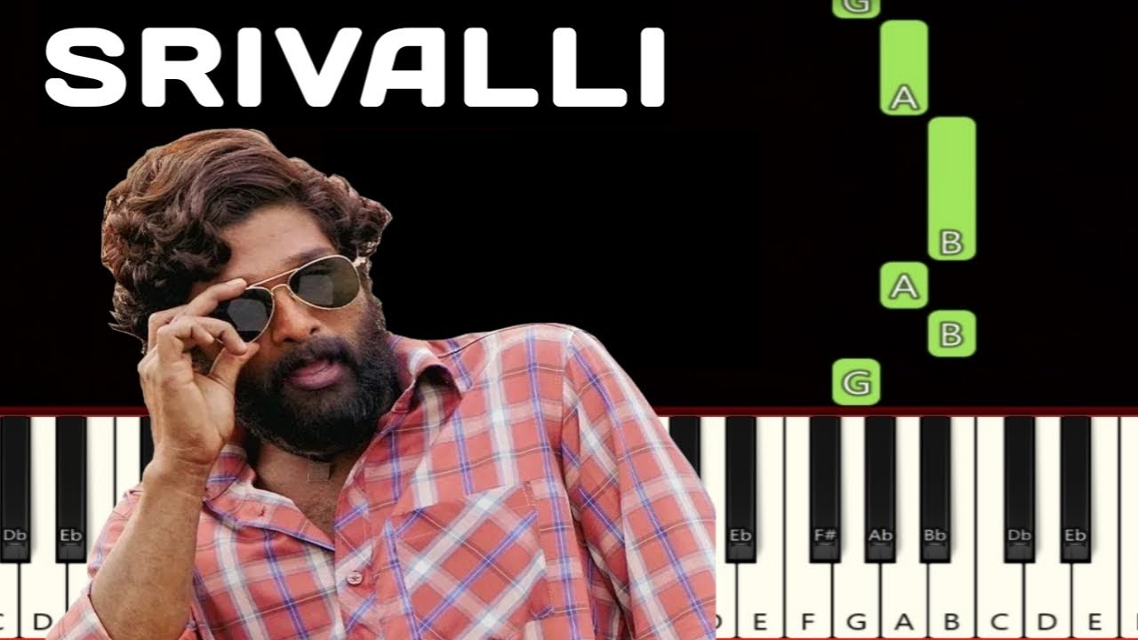 Srivalli Song 🔥🔥🔥 | Piano Tutorial | Piano Notes | Piano Online #pushpa ...