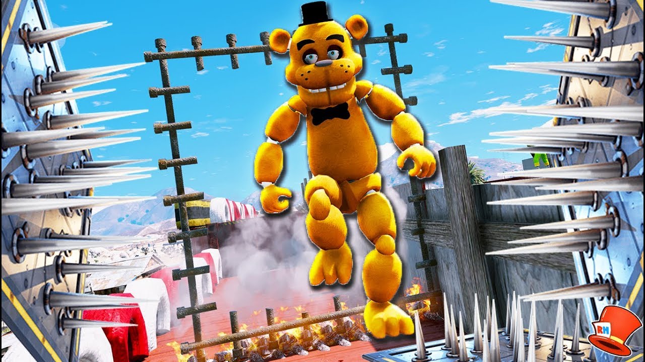 ANIMATRONIC HARDEST ULTIMATE DEATHRUN! (GTA 5 Mods FNAF RedHatter ...