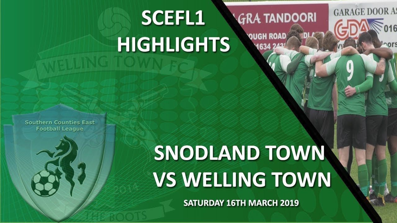 HIGHLIGHTS - Snodland Town 1-4 Welling Town - YouTube