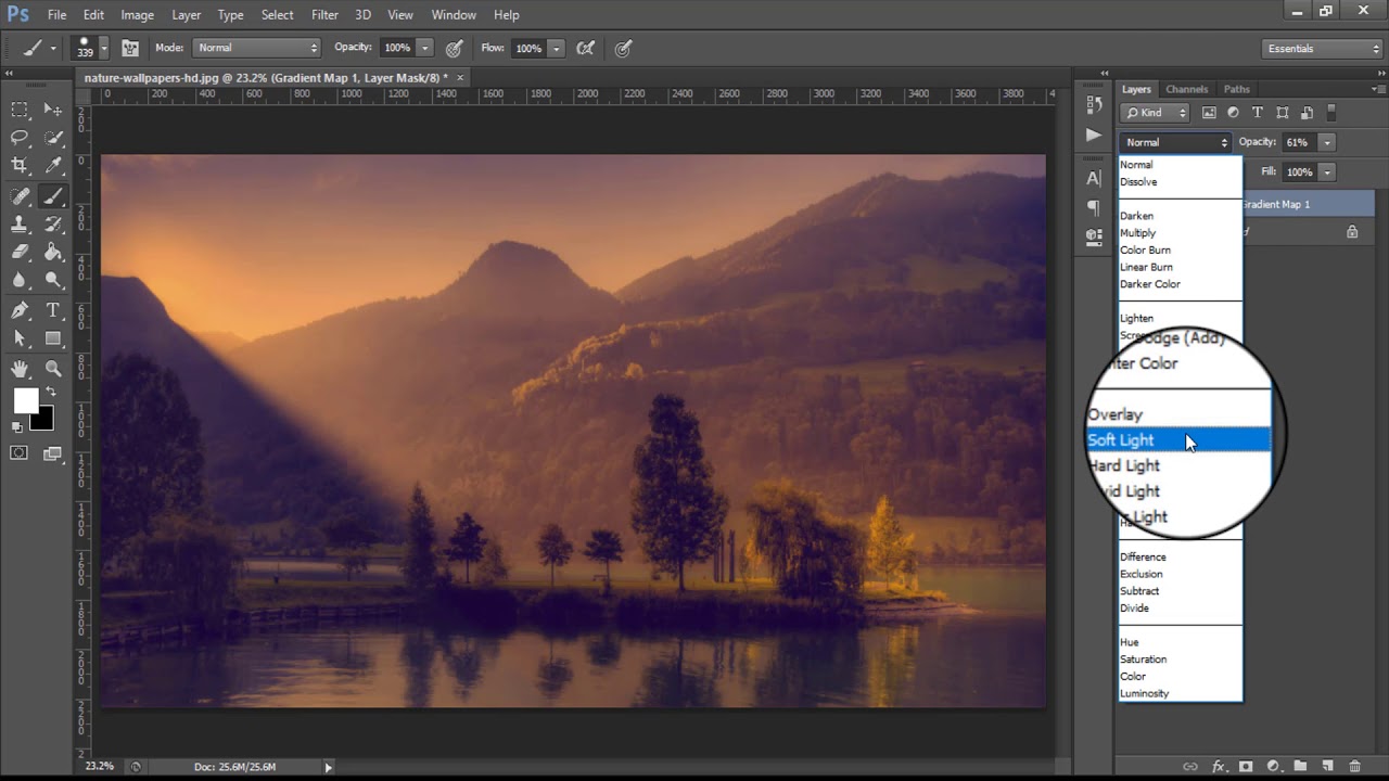 Vibrant Warm Atmosphere Effect - Photoshop Tutorial - YouTube
