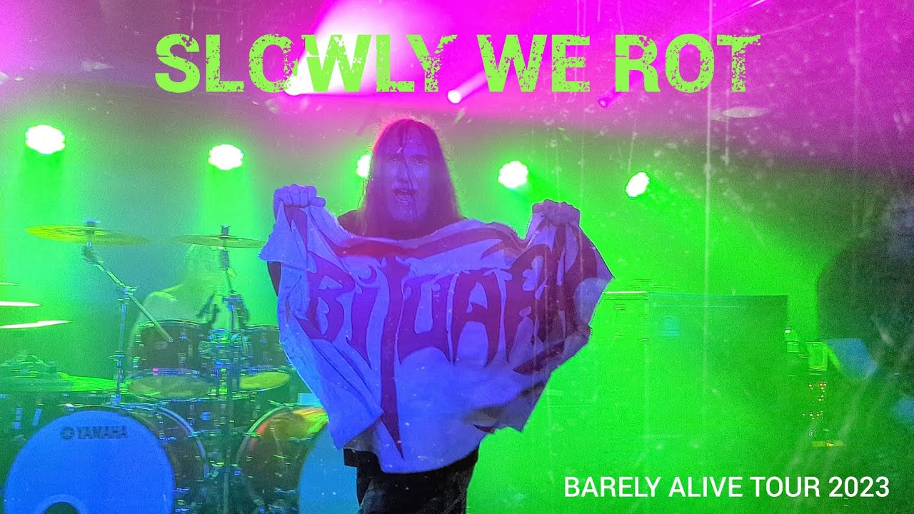 Obituary - Slowly We Rot - Barely Alive Tour Manchester Club Academy UK ...
